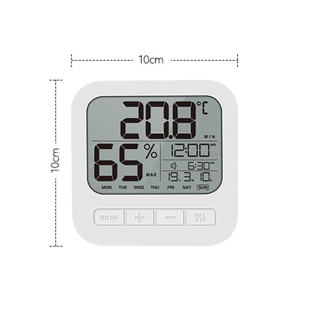 LNYHLXS Household Electronic Thermometer Indoor Room Temperature and Humidity Meter Bracket Wall Mounted