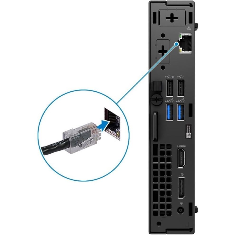 Dell OptiPlex 3000 Desktop Computer - Intel Core i5 12th Gen i5-12500T Hexa-core (6 Core) 2 GHz - 8 GB RAM DDR4 SDRAM - 256 GB M.2 PCI Express NVMe 3.0 x4 SSD - Micro PC - Black
