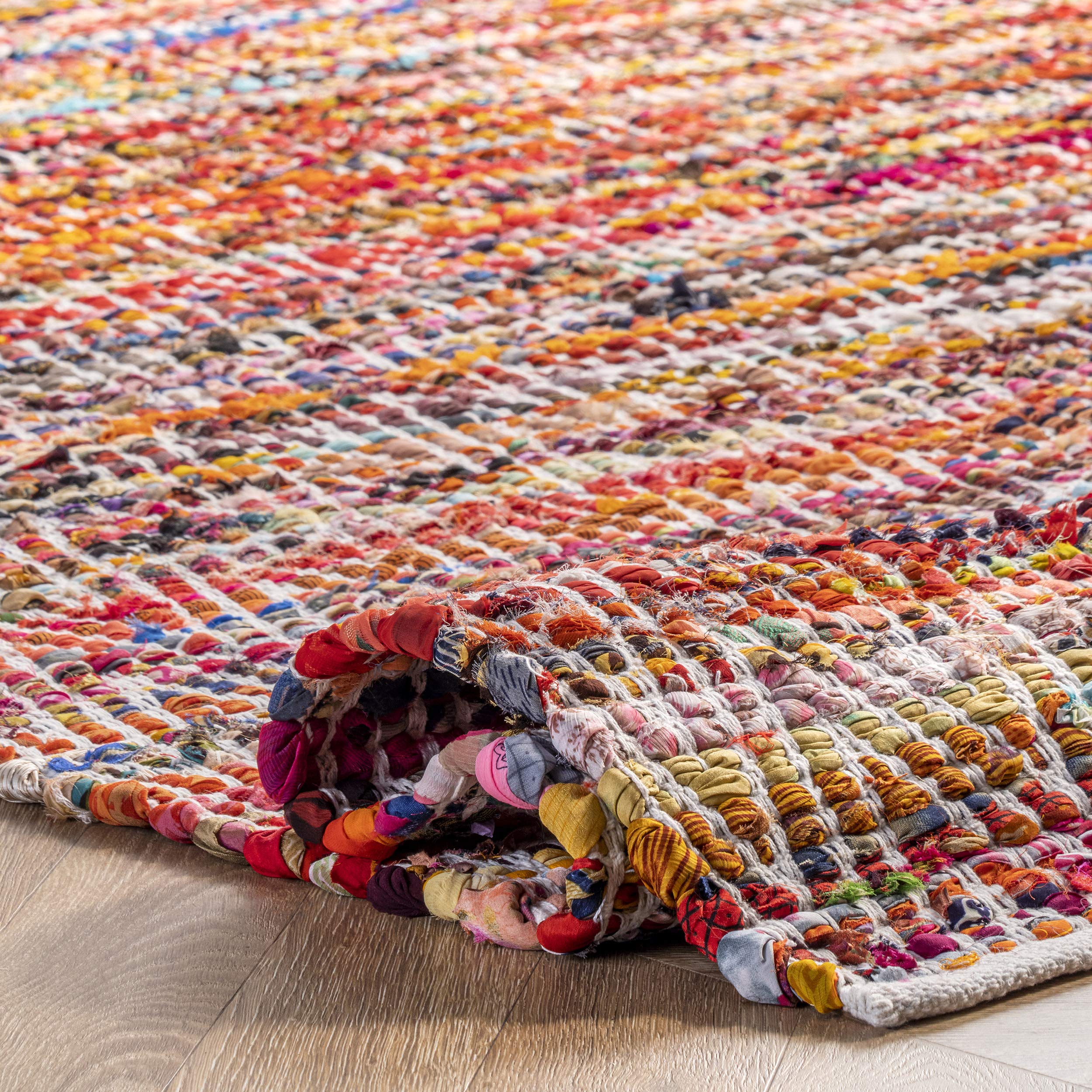 nuLOOM Rochell Hand Woven Chevron Area Rug, 3x5, Magenta