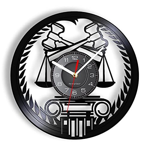 Vinyl Record Silent Watch Lawyer Office Decor 12 inches (30 cm)