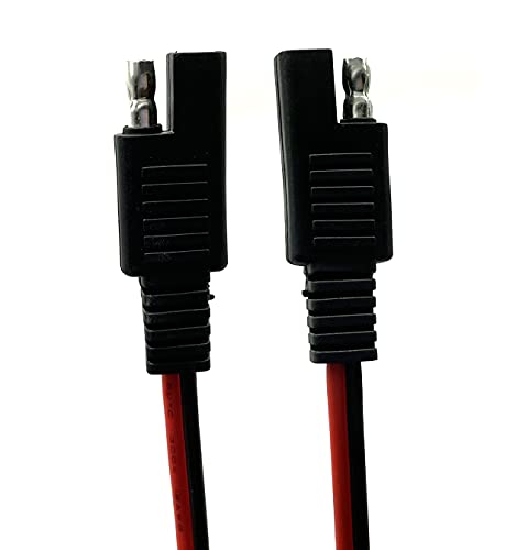 Halokny SAE Extension Cable, 14AWG SAE to SAE Quick Disconnect Wire Harness Connector Wirel for Automobile and Solar Panel (3.3Ft/1M)