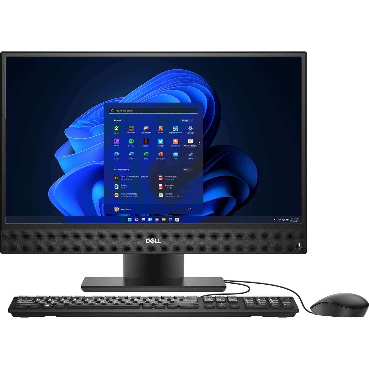 Dell OptiPlex 3280 21.5" Full HD All-in-One Desktop Computer - 10th Gen Intel Core i3-10105T 4-Core up to 3.90 GHz Processor, 32GB RAM, 1TB NVMe SSD + 2TB HDD, Intel UHD Graphics 630, Windows 11 Pro