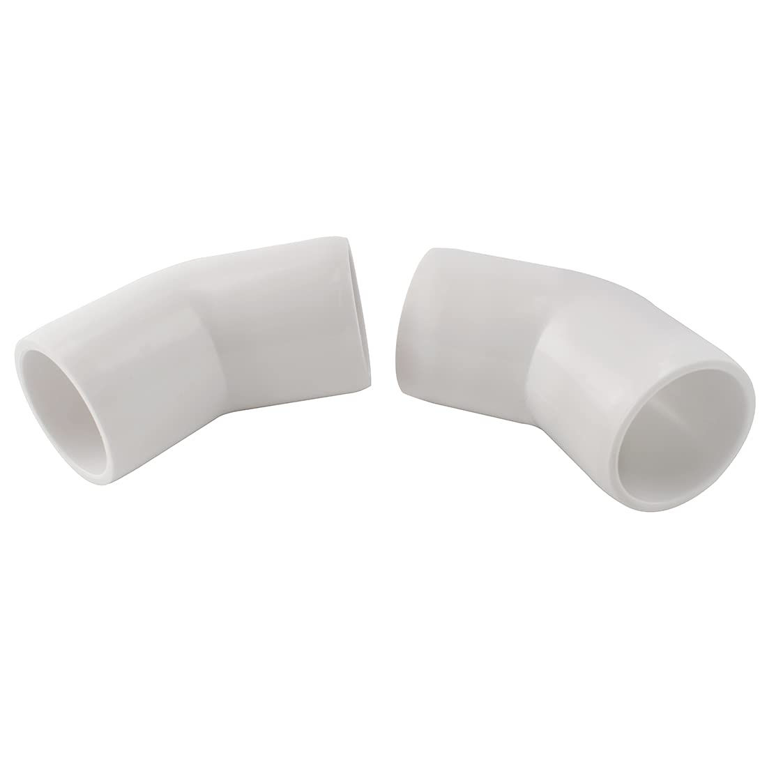 MARRTEUM 1/2 Inch 45 Degree PVC Elbow Fitting Pipe Corner Connector for Greenhouse Shed/Garden Support Structure/Storage Frame, Furniture Build Grade SCH40 [Pack of 6]