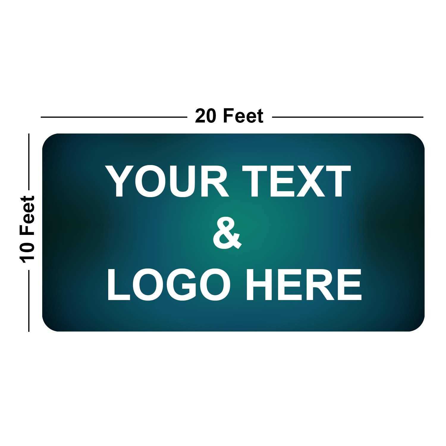 Wall Box Fabric Displays Portable Promotional Stand Aluminum Coated Frames – Best Use for Trade Shows, Indoor Exhibitions, Events, Retail Stores, Malls (Double Sided Print, 20' x 10')