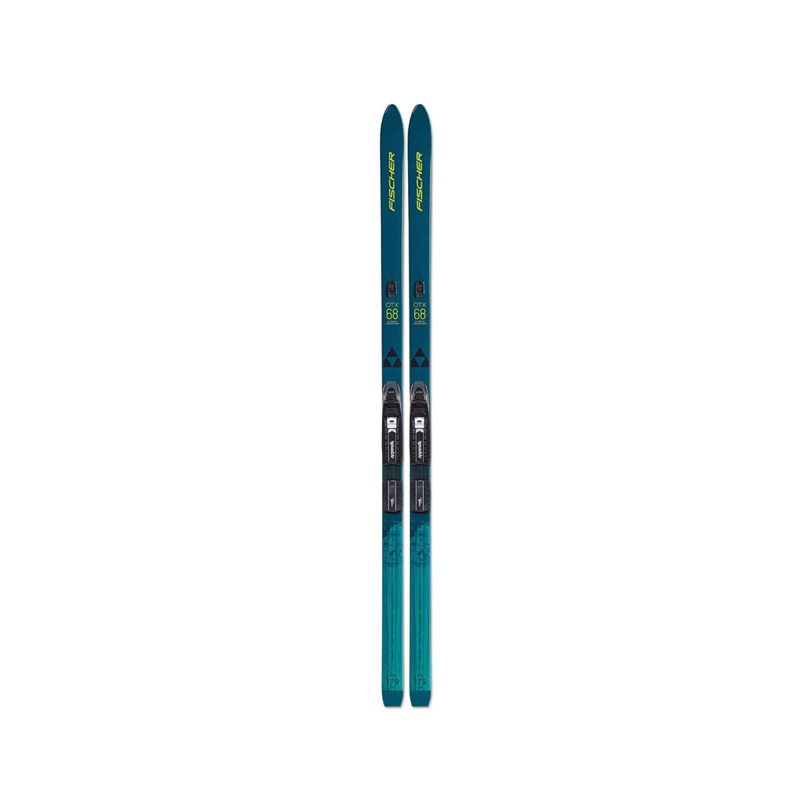 FISCHER Unisex Adults Outback 68 Crown/Skin Xtralite Maneuverable Nordic Adventure Downhill Backcountry Skis with BCX Auto Step-in Bindings, 169 cm