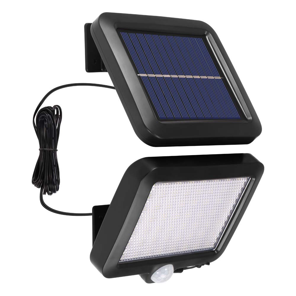 TTAototech Outdoor Security Floodlight,Security Lights with PIR Sensor-56 LED Solar Powered Wall Light- Super Bright Waterproof Outdoor Motion Sensor Light LED Floodlight for Garden, Backyard,Garage