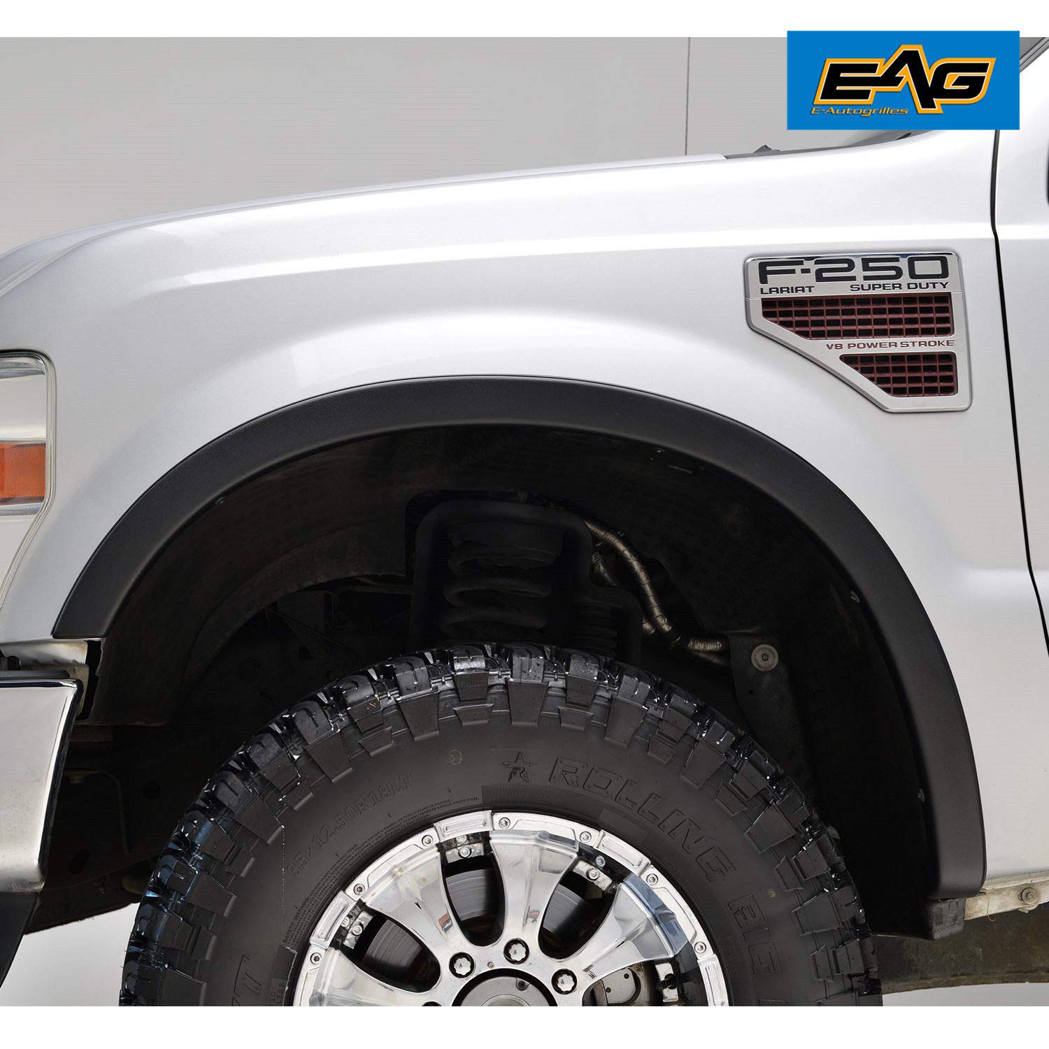 EAG Fender Flares Satin Black Styline Series Fit for 08-10 Super Duty