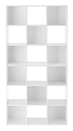 Whitmor 9 Cube Wood Storage Organizer - White (6422-8859-WHT-BB)