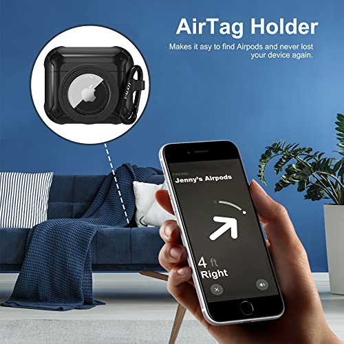 Valkit Compatible AirPods 3 Case + Valkit Compatible Airpods 3 Case and AirTags Case Cover Bundle