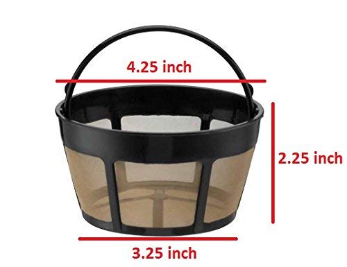 GOLDTONE Brand Reusable 8-12 Cup Basket Coffee Filter fits Cuisinart Coffee Makers and Brewers. Replaces your GTF-B Cuisinart Reusable Basket Coffee Filter - BPA Free (1)