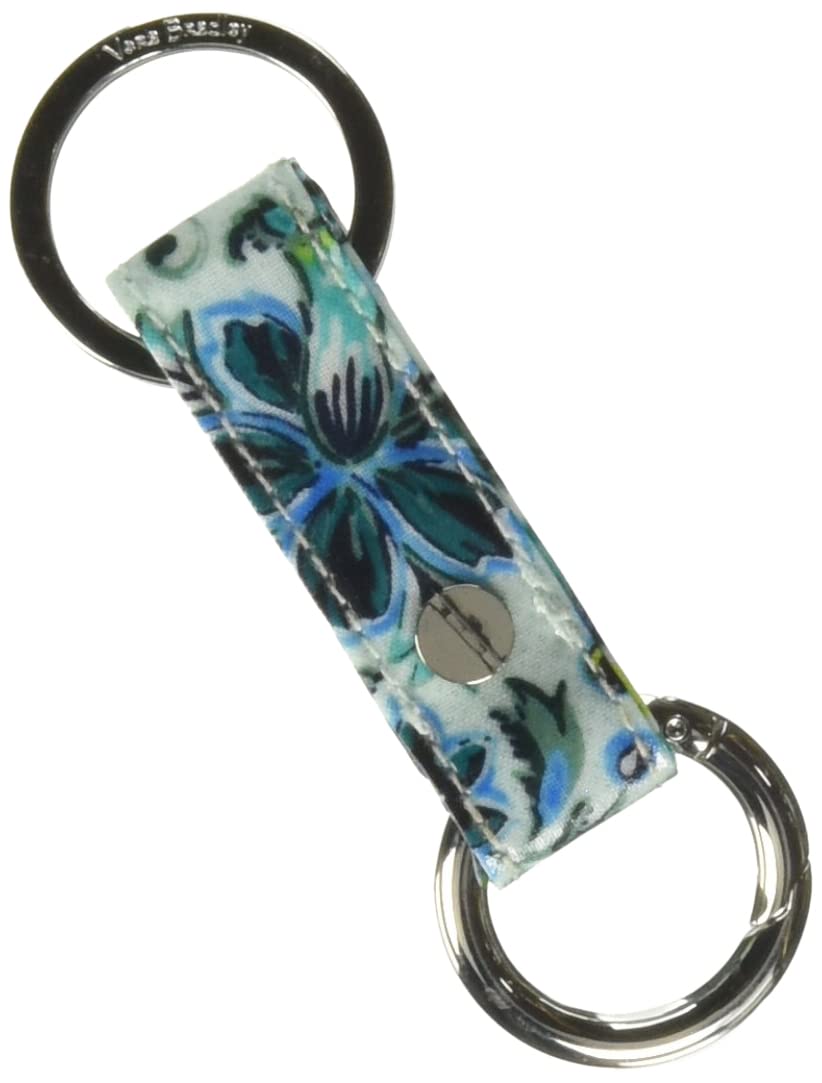 Vera Bradley Women's Cotton Keychain, Cloud Vine, One Size