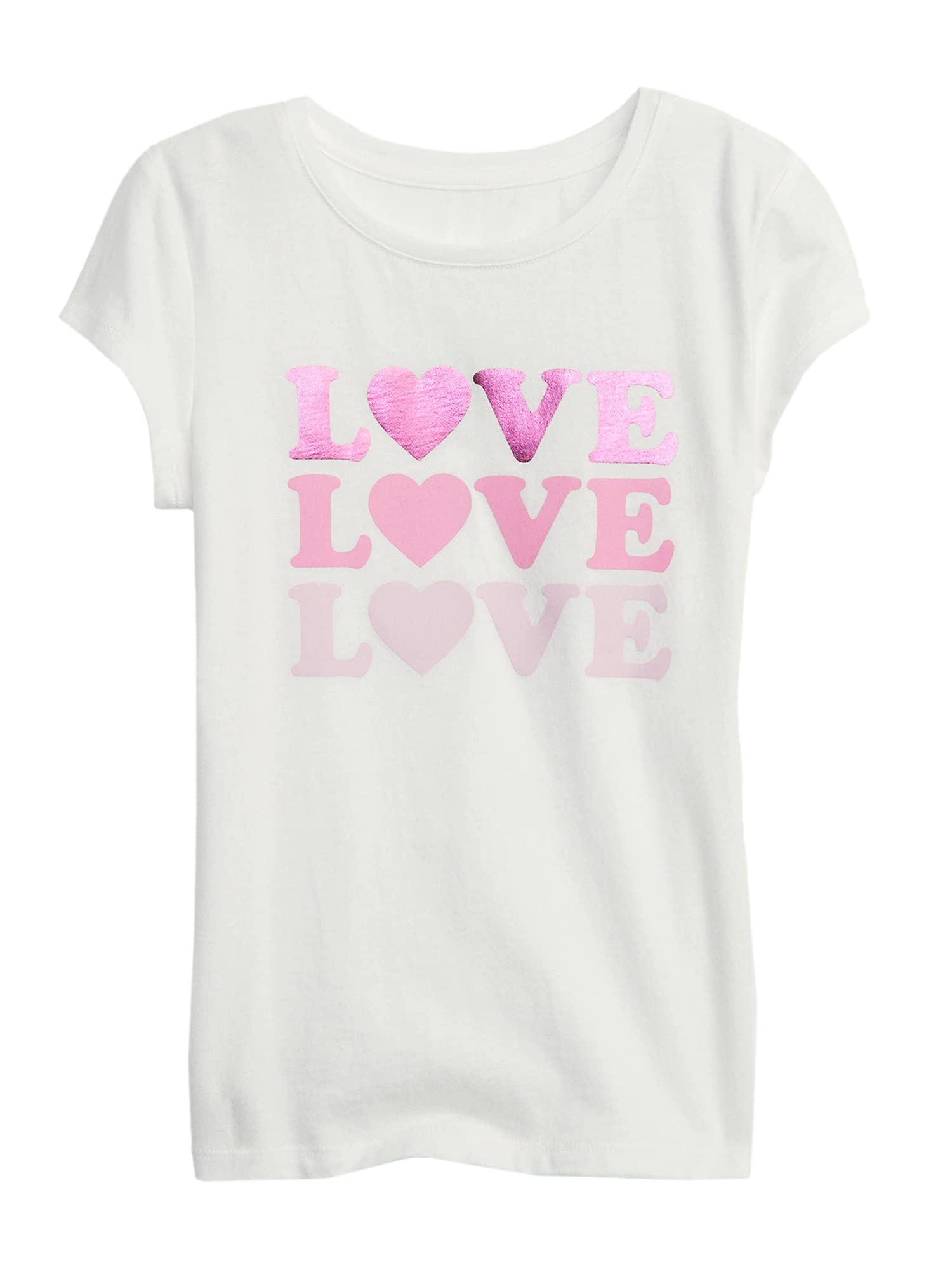GAP Girls Graphic Short Sleeve T-Shirt T Shirt, Shaded Purple 12, Medium US