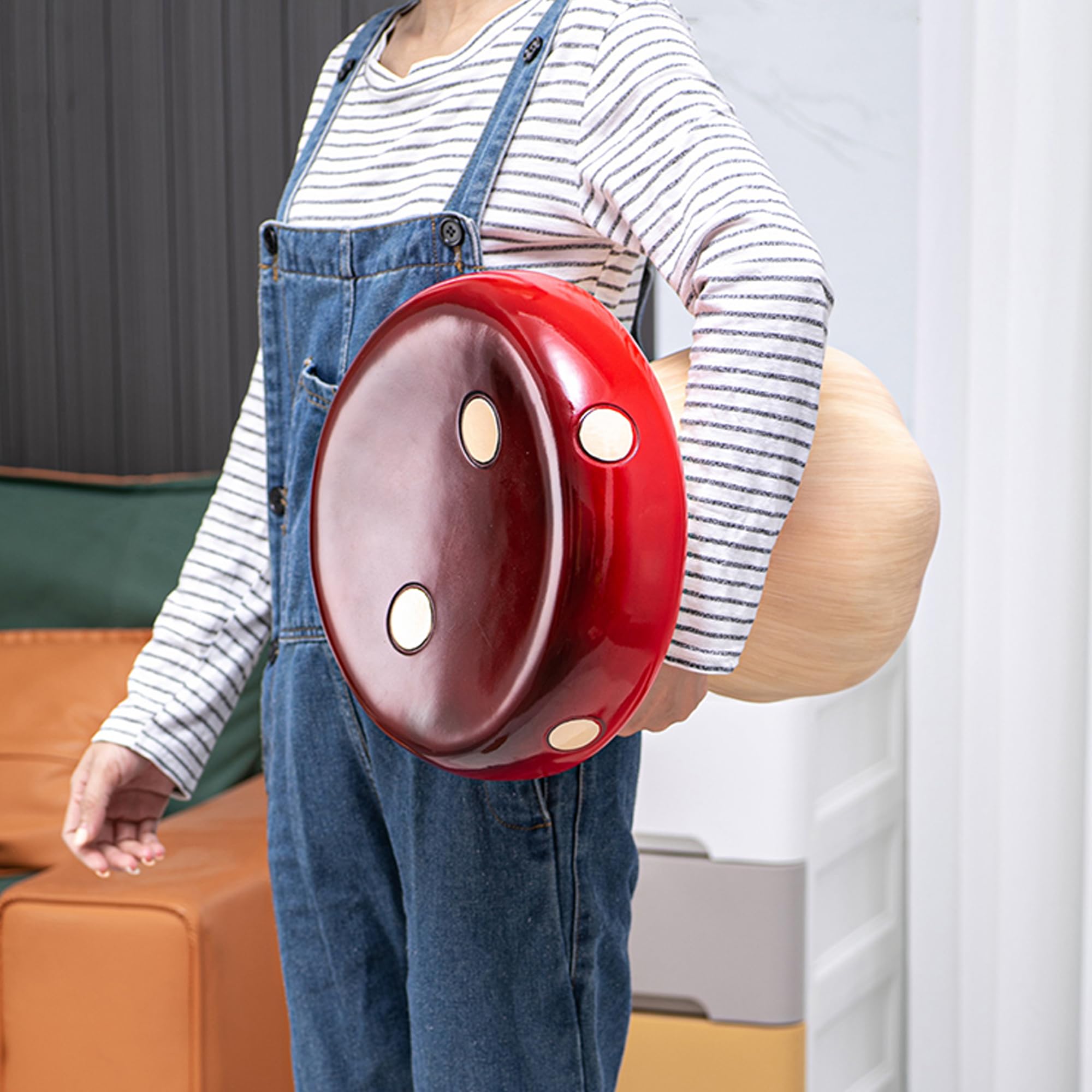 Juju Mushroom Ottoman Stool for Children - Small Stools to Sit On Kids - Vanity Stool Makeup Vanity Chair - Accent Chair with Ottoman - Kitchen Stool Kitchen Stools - Living Room Ottoman