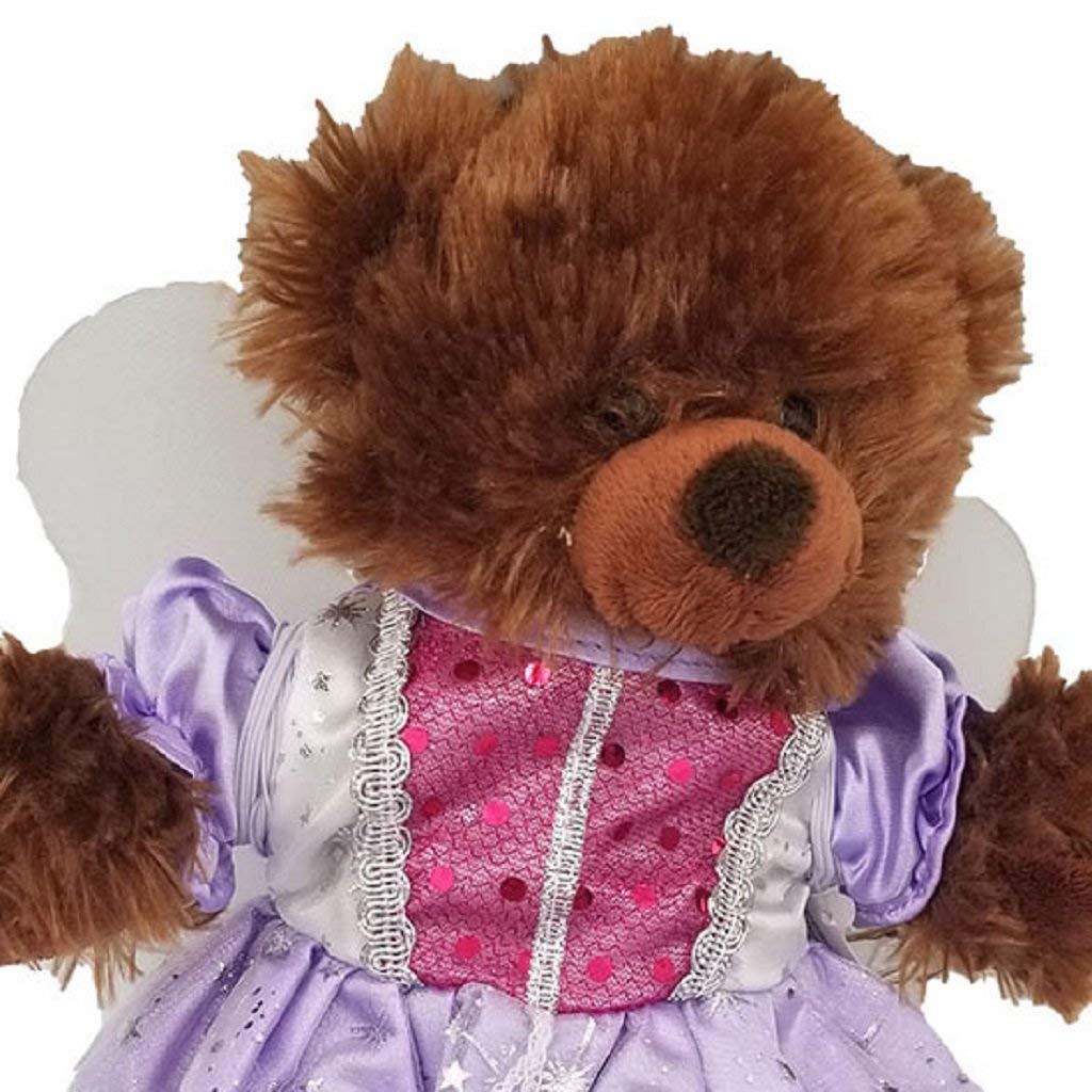 Stuffed Animals Plush Toy Outfit – Purple “Cinderella” Dress w/Wings 8”