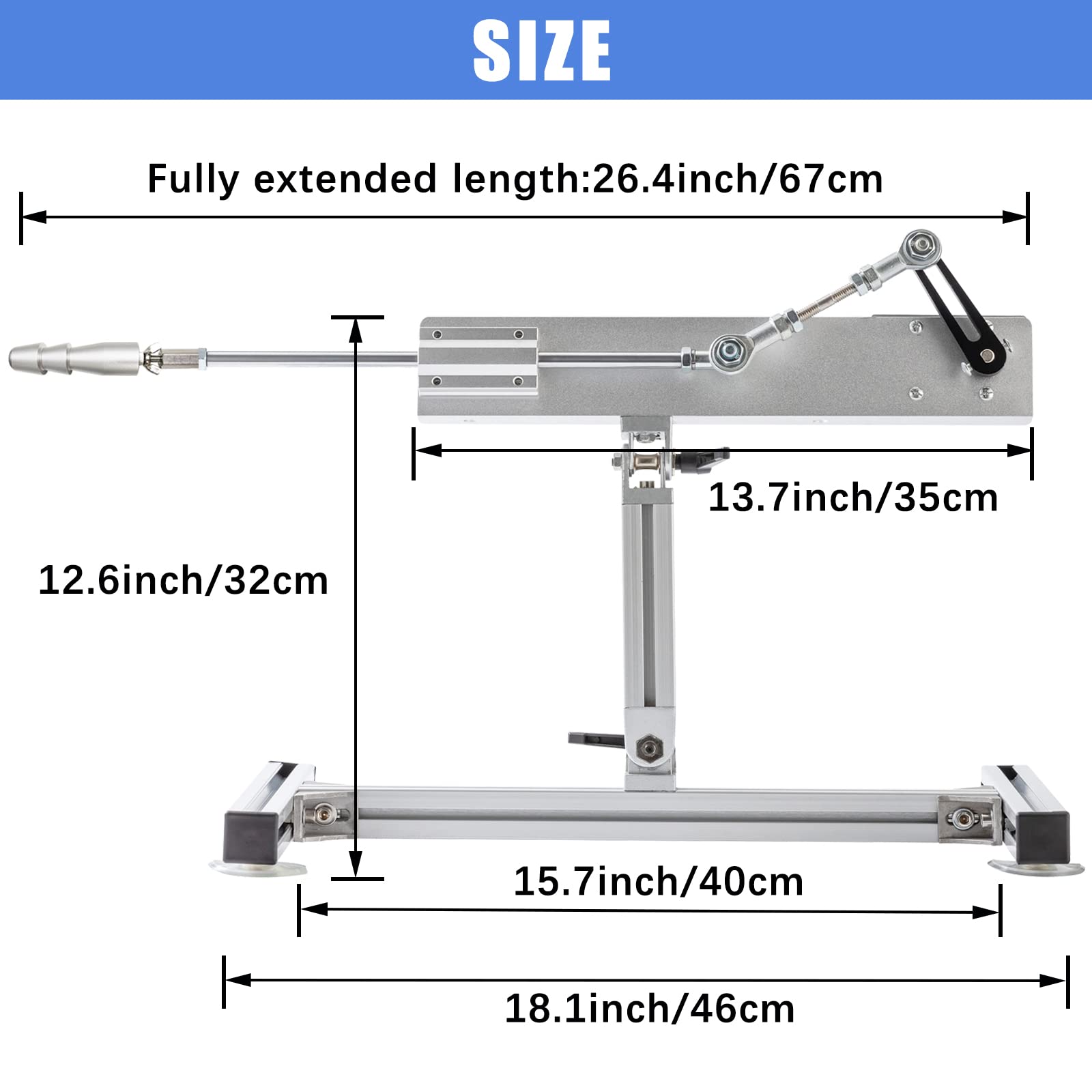 JQDML DIY Reciprocating Cycle Linear Actuator Motor 24V Stroke 1.18-6 inch No Load Speed 25-120rpm Torque 3-40lbs,with Stand Kit,Speed Control Regulator,Remote Controller(24V150mm120rpm)