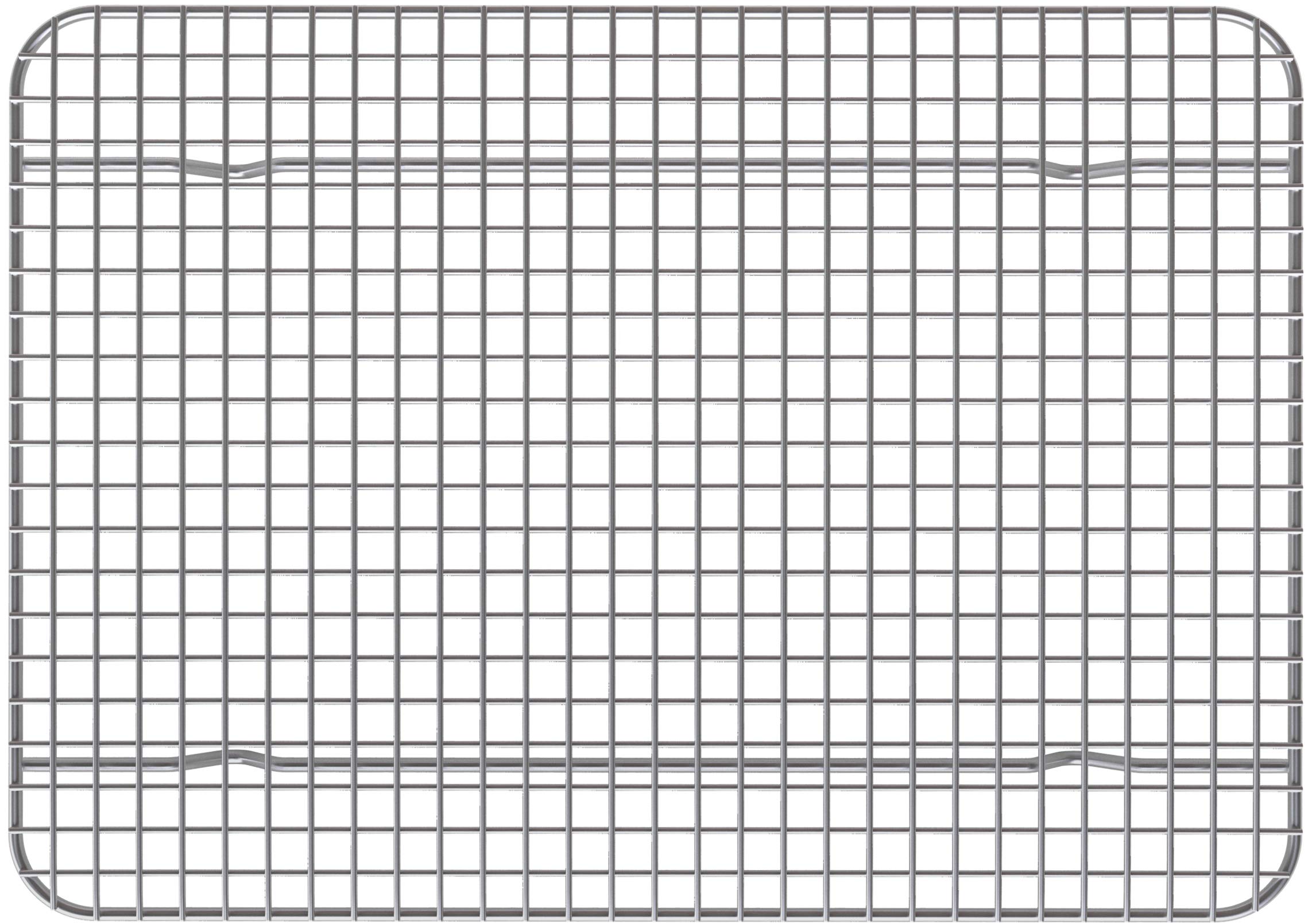 Hamilton Housewares Stainless Steel Cooling Rack - Heavy Duty and Oven Safe, Good for Cooling, Baking and Roasting - Perfect for Cookies, Cakes & More - Fits Perfectly in Quarter Sheet Pan(8.5" x 12")