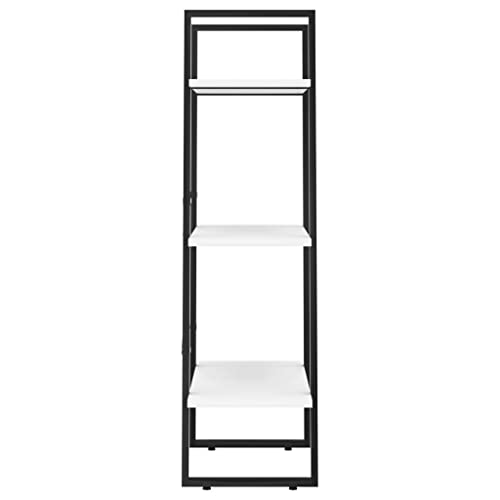 KTHLBRH Kitchen Shelves Bathroom Shelves Book Shelves Floor Shelves Storage Shelf White 23.6"x11.8"x41.3" Engineered Wood for Office Living Room Bedroom