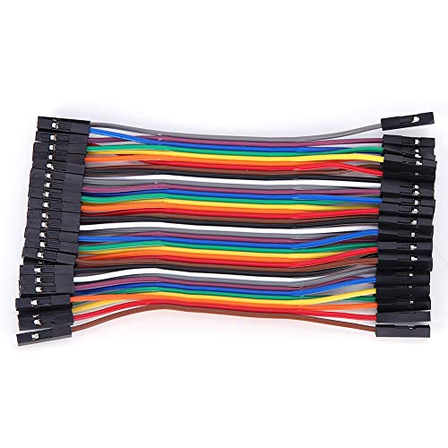 Jump Wire 10Pcs Multicolor Female to Female Connecting Cable for DIY Experiment Electronic Projects