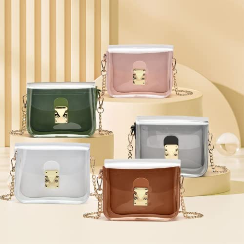 KUI WAN Clear Bag Stadium Approved, Clear Crossbody Bag Cute Clear Purse Gift for Women for Sport Event Concert