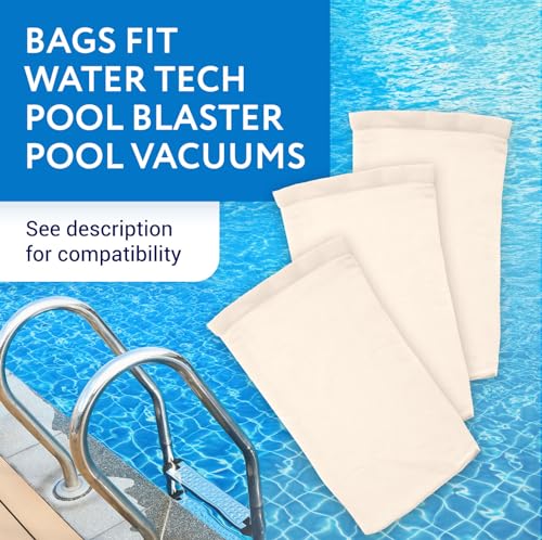 IMPRESA Products 10-Pack Micro Filter Bags Fits Water Tech Pool Blaster Pool Vacuum CleanersâŚ