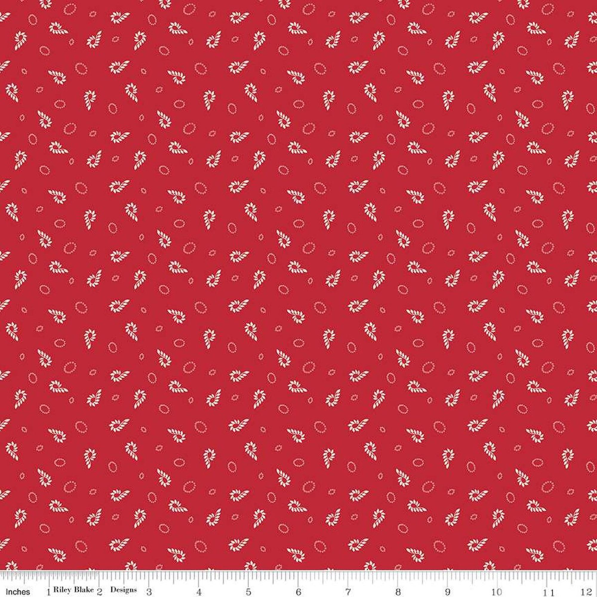 Home Town Holiday Candy Schoolhouse Red C14906-SCHOOL by Lori Holt from Riley Blake by The Yard
