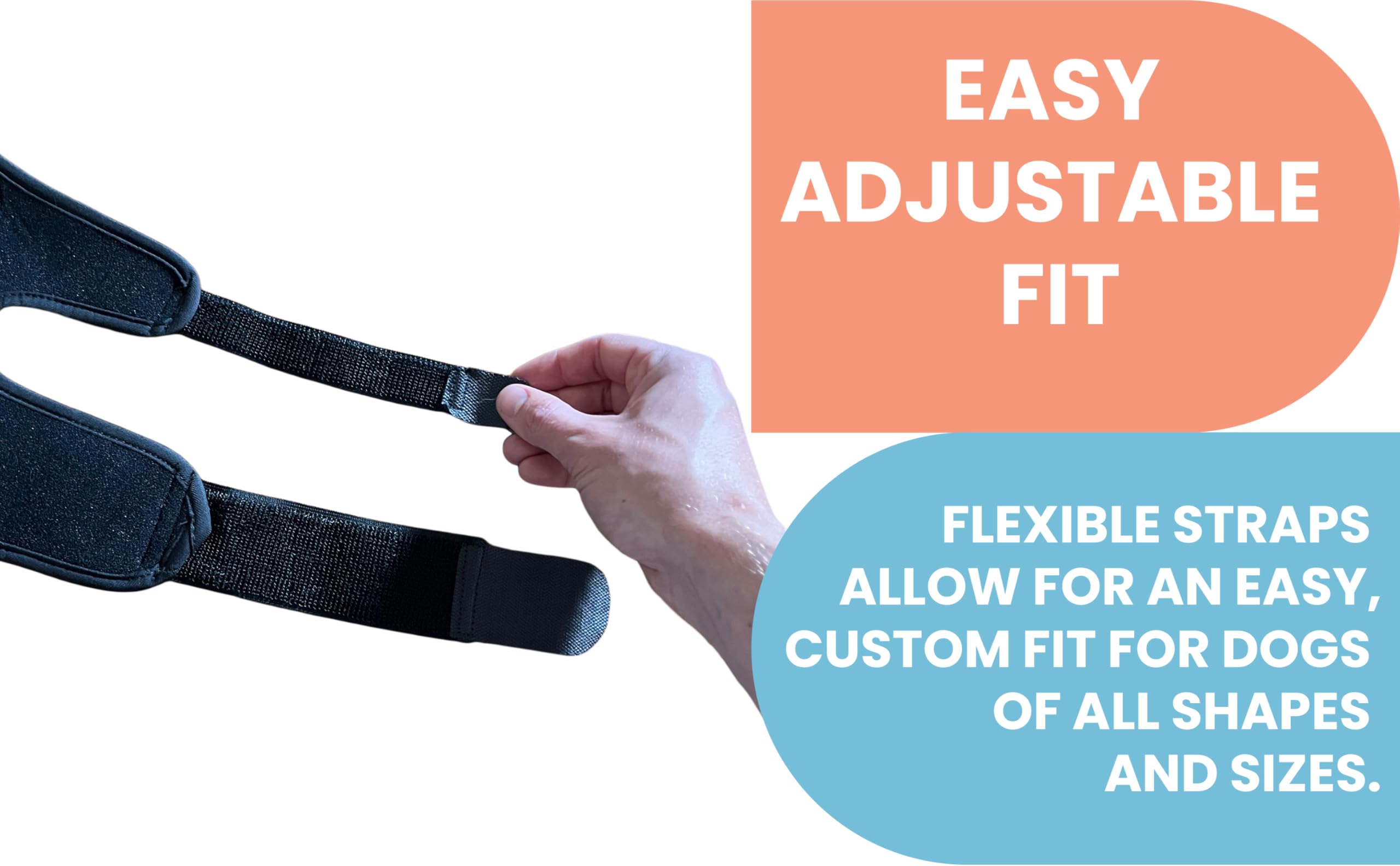 Labra Dog Canine Knee Stifle Brace Wrap, Metal Splint Hinged Flexible Support Brace for K9 ACL, CCL, Luxating Patella, Cruciate Ligament Sprains in Back, Rear, Hind Leg (Extra Large - 75-100lbs)
