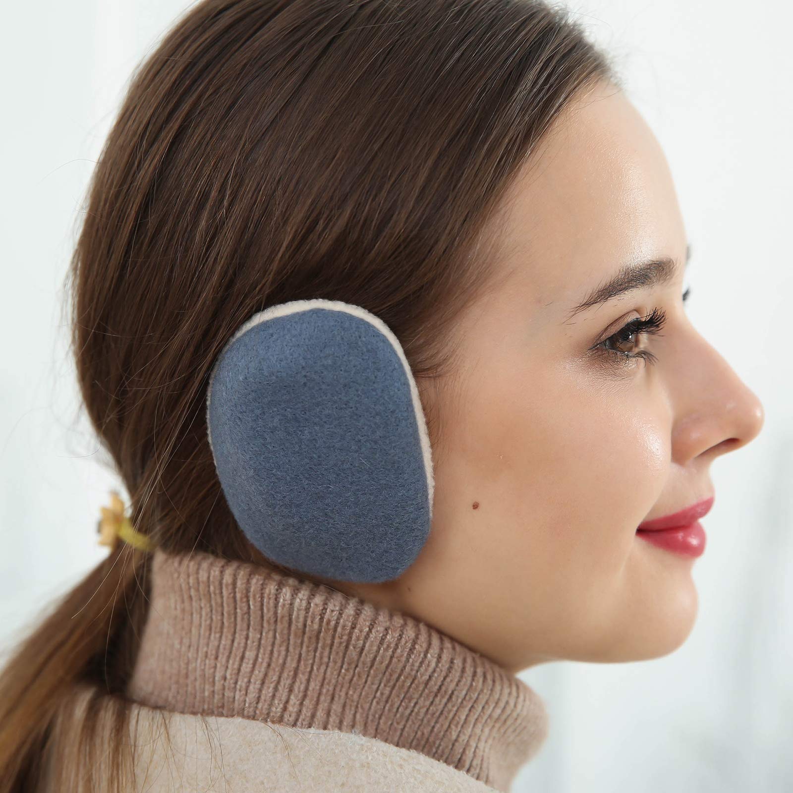 Ear Muffs,Fleece Bandless Ear Warmers Thinsulate Earmuffs Winter Warm Ear Covers Protectors for Men Women