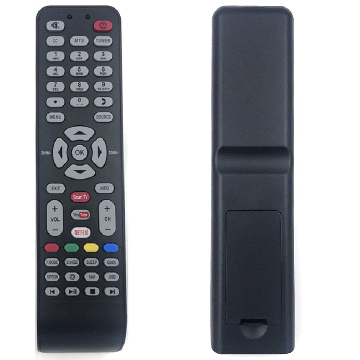 Ueohitsct 06-519W49-C005X Remote Control for TCL/Hyundai/EKT/HKPro/VISIVO/Kalley Smart TV
