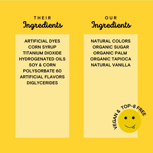 Naturally Colorful Vanilla Frosting by Supernatural - Sunshine Yellow - No Artificial Dyes, Vegan, Organic Ingredients, 12oz