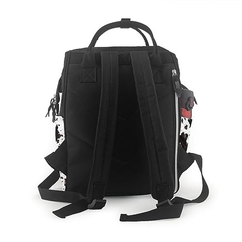 Vbcdgfg cow print Diaper Bag Backpack Large Capacity Nappy Bag for boy girl baby mom and Dad,Multi Functions Nursing Bag