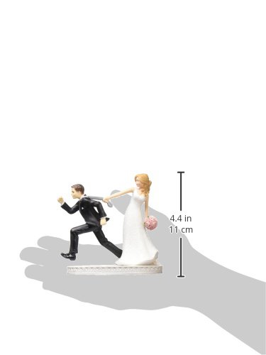 Wedding Party Tie-Pulling Bride & Groom Cake Resin Topper - 4.12'', 2 Piece | Perfect for Wedding Receptions & Anniversaries