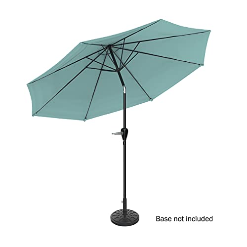 Pure Garden Patio Umbrella with Auto Tilt β 10 Ft Easy Crank Outdoor Table Umbrella Shade for Deck, Balcony, Porch, Backyard or Pool (Dusty Green)