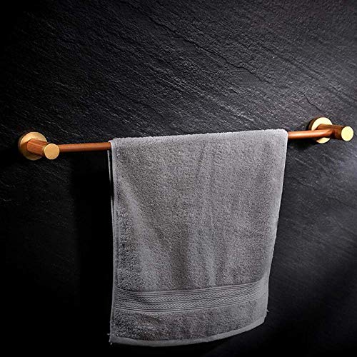 HKLOERSWE Solid Wood Towel Rack Wall Mounted Bath Towel Rack Hook Storage Organizer Holder Multifunction Bathroom Kitchen Home Decorations,B (A)
