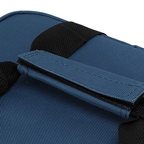Insulation Bag, Portable Aluminum Foil Thick Waterproof Blue Cooler Pouch for Work Beach Picnic Camping Food Delivery