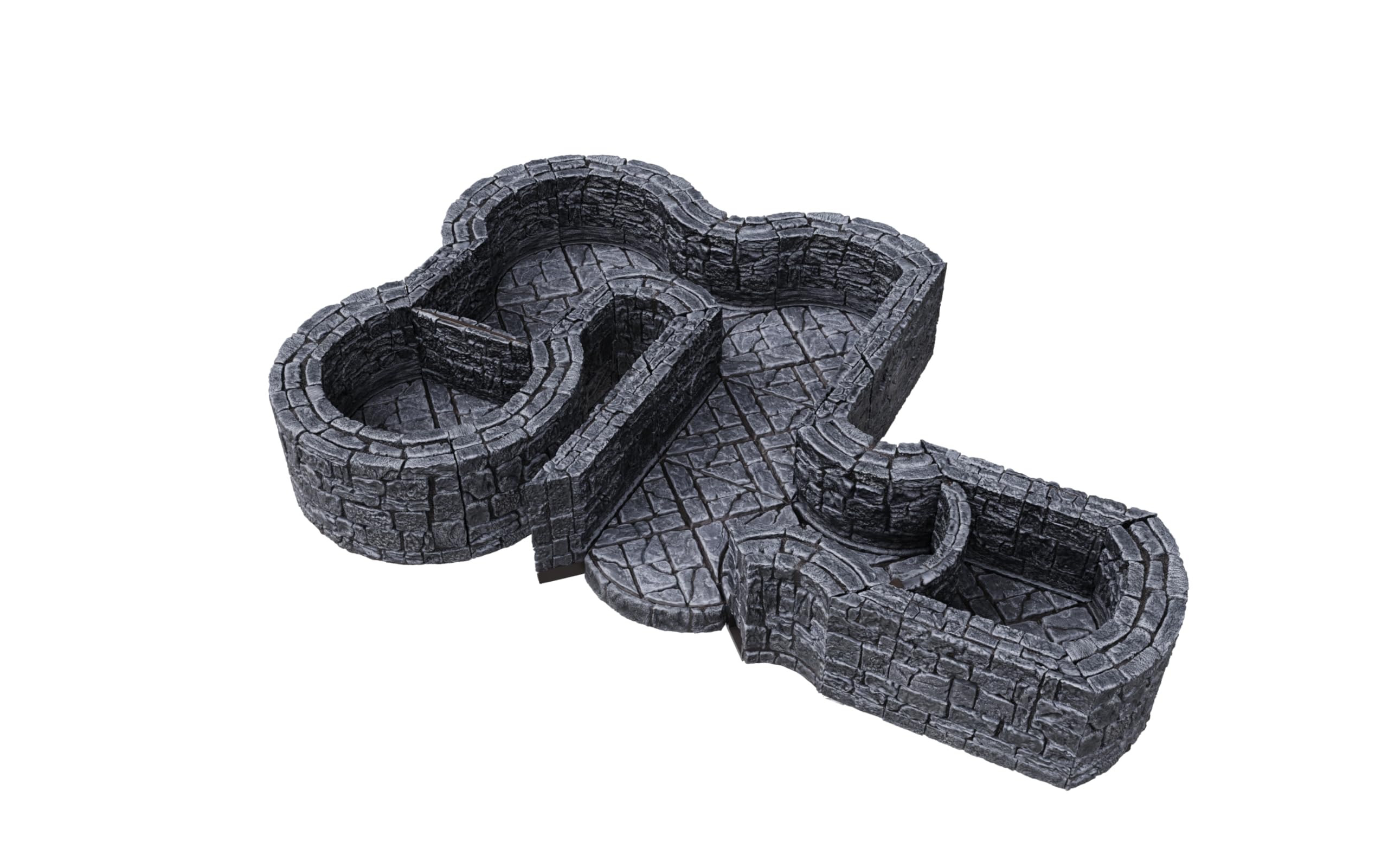 WizKids Warlock Tiles: Expansion – 1 in. Dungeon Angles & Curves
