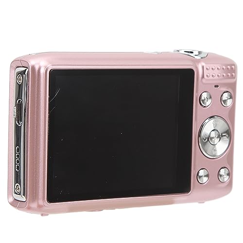 Digital Camera, Digital Video Camera Multifunction Face Recognition 16X 58M 4K Outdoor (Pink)