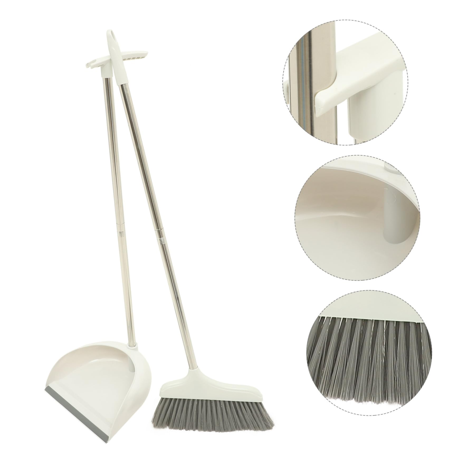 Ipetboom 1 Set Metal Broom Set Broom Office Plastic Dustpan Broom Dustpan Broom Dustpan Set Simple Suite Indoor Set Household Broom and dust pan The pet Broom with Dustpan