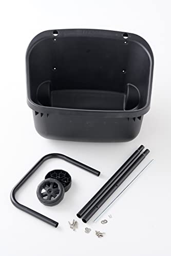 Maze 65 Gallon Dual Chamber Compost Tumbler with Large Double Door and Open Base and Comes with Maze Compost Cart