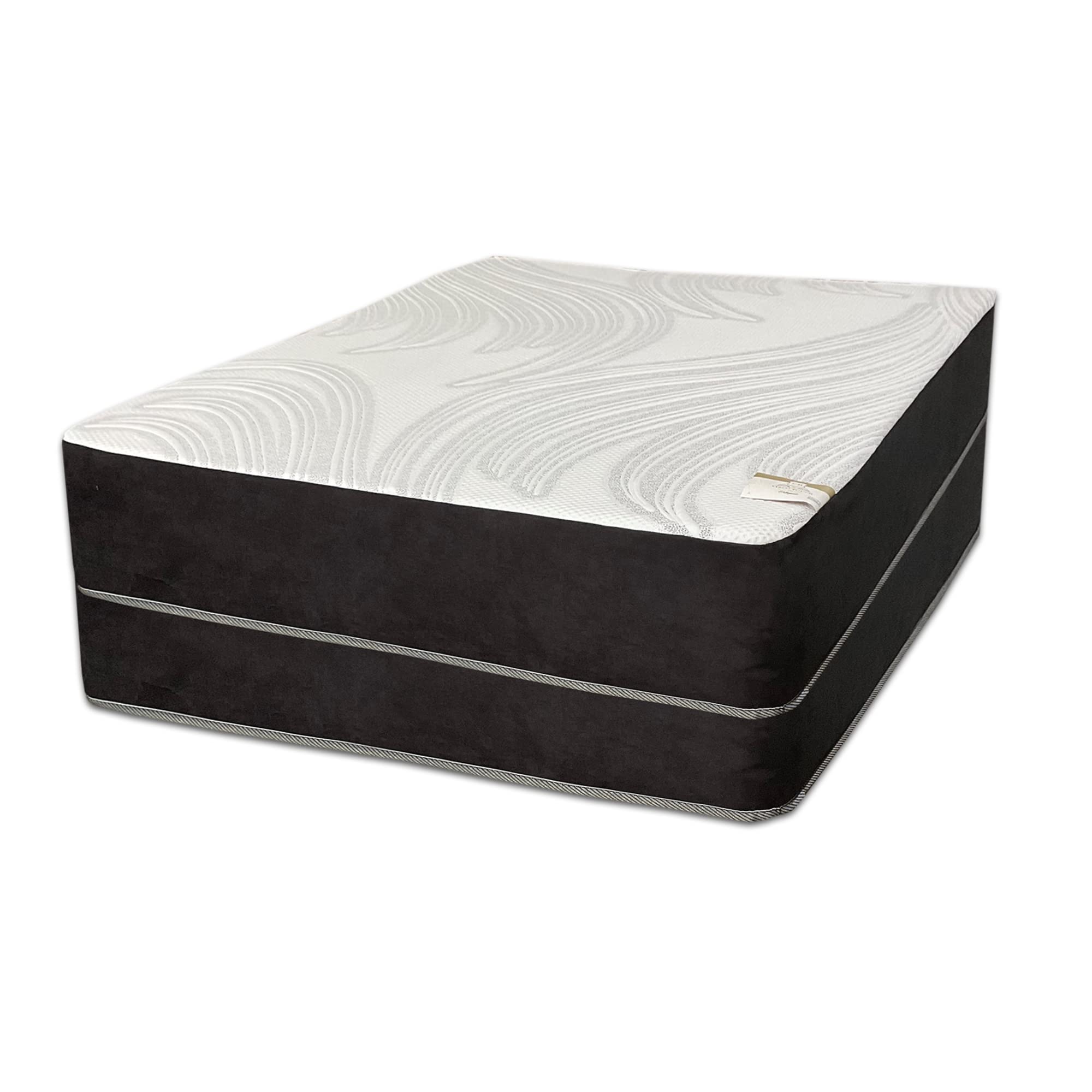 Treaton 10" Plush Memory Foam Mattress with 4-Inch Box Spring, Gel Bed Mattresses for Ultimate Comfort, Help Maintain Sleeping Position and Posture, Complete Body Support at Every Side, Full XL