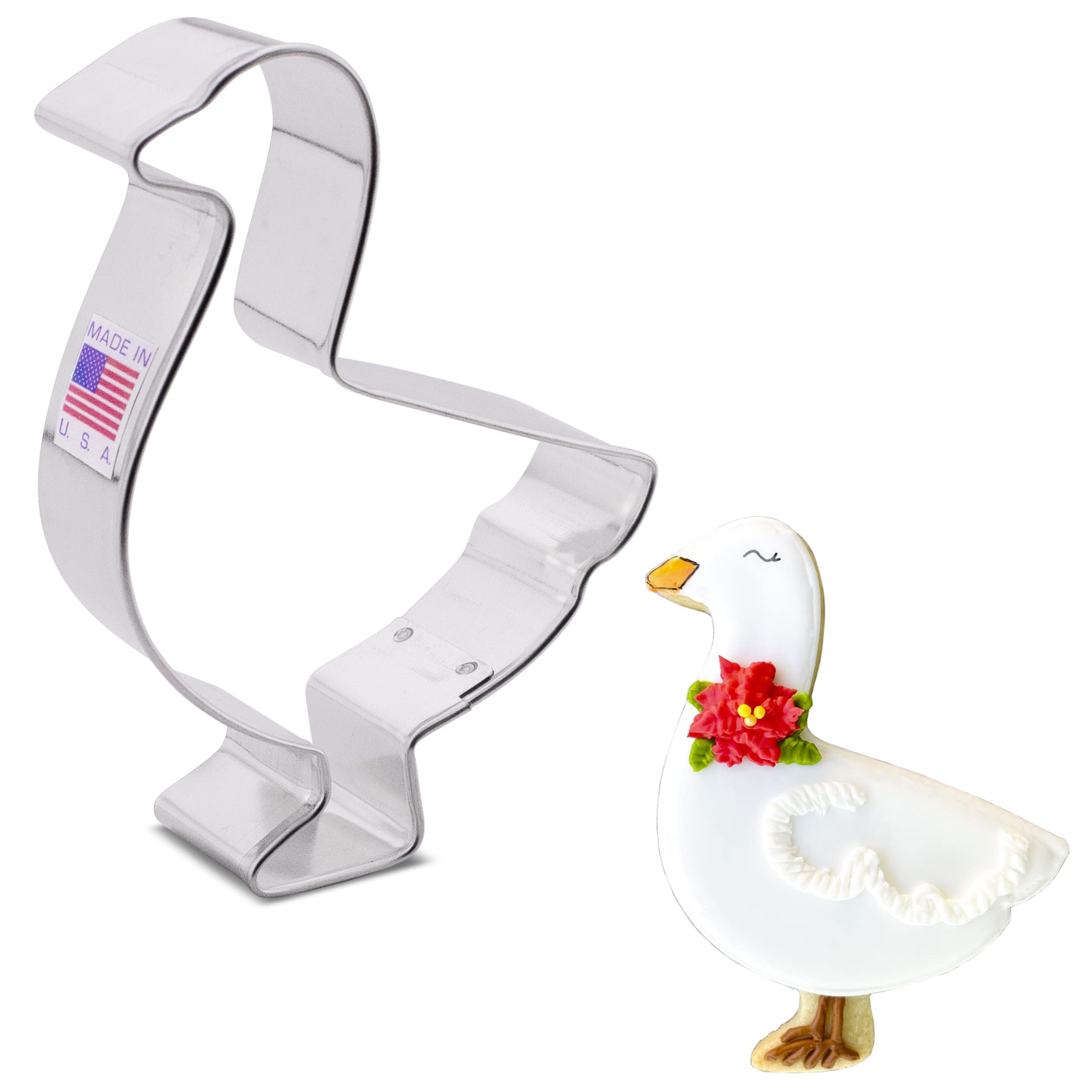 Goose Cookie Cutter, 4" Made in USA by Ann Clark