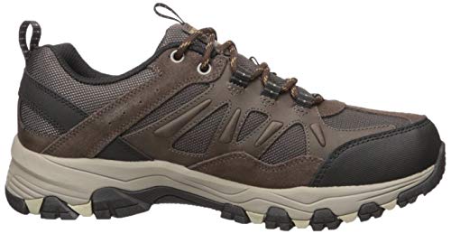 Skechers Men's Selmen-Enago Trail Oxford Hiking Shoe, Chocolate, 13 Extra Wide US