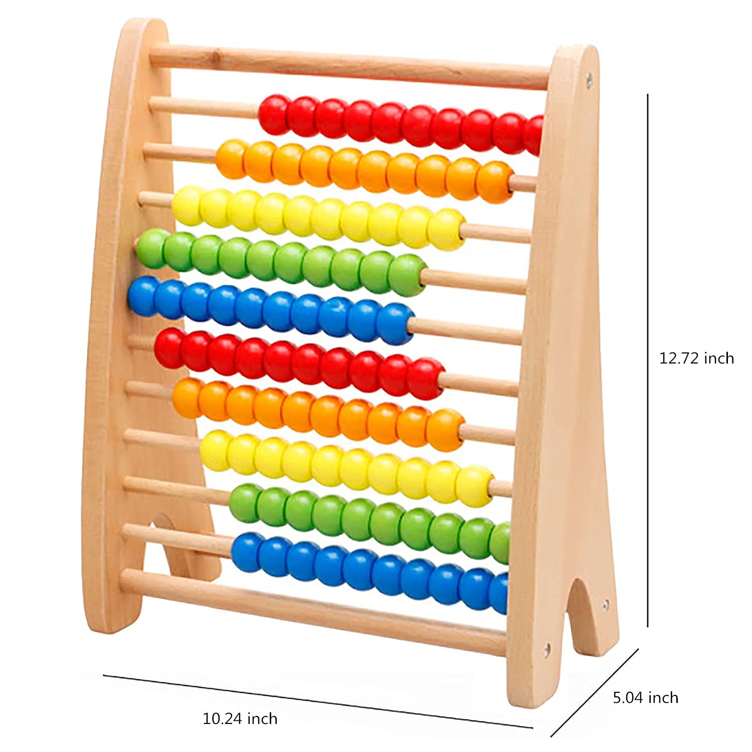 Wondertoys Wooden Abacus Educational Counting Frames Toy 100 Beads Math Tool Baby Abacus for Kids Montessori Gifts Abaco Matematicas para Niños