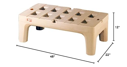 METRO Dunnage Rack,3000 lb,Polyethylene,48 W, Gray