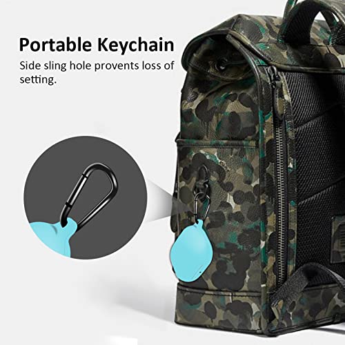 IUHOZI Beats Fit Pro Glow Case, Full Protective Case Cover for Beats Fit Pro Earbuds with Keychain Glow in Dark (Glow Blue)
