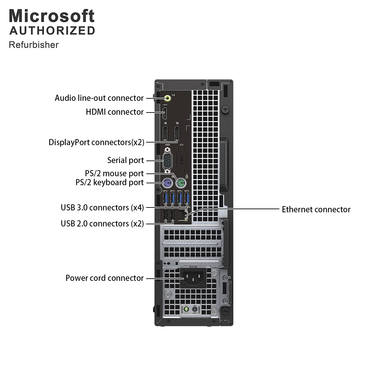 Dell OptiPlex 7050-SFF Intel Core i5-7500 3.4 GHz, 16GB RAM, 256GB Solid State Drive, DVDRW, Windows 10 Pro 64bit (Renewed)