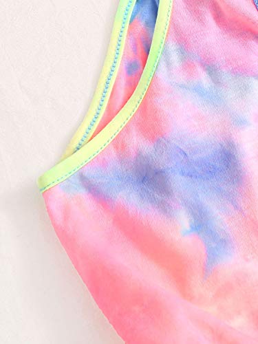 SOLY HUX Girl's Casual Summer Halter Romper Sleeveless Jumpsuit Multicoloured 8Y