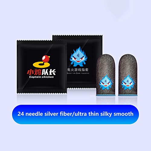 SamFansar Gaming Finger Cots Luminous Breathable Washable Mobile Game Thumb Gloves Compatible with Mobile Game A
