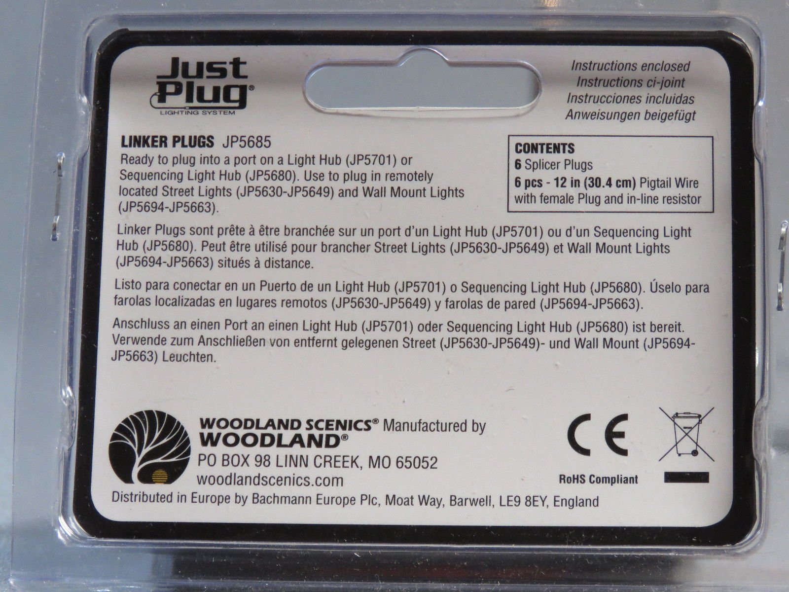 Woodland Scenics JP5685 - Just Plug Linker Plugs