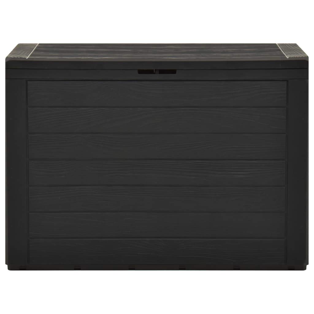 homiuse Storage Boxes Deck Boxes 38.7"x17.3"x21.7" Anthracite Outdoor Waterproof Storage Cabinet Tool Box Outdoor Storage Chest Storage For Garden Patio Backyard Outside