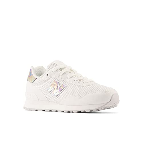 New Balance Kid's 515 V1 Lace-up Sneaker, Reflection/Grey Matter/White, 1 Little Kid
